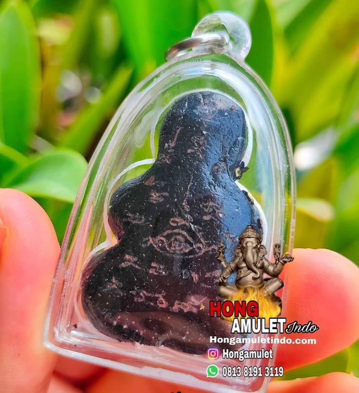 Thai Amulet Prai Pidta Gold Foil Blessing LP Dum Wat Putthabat Rattanakiri