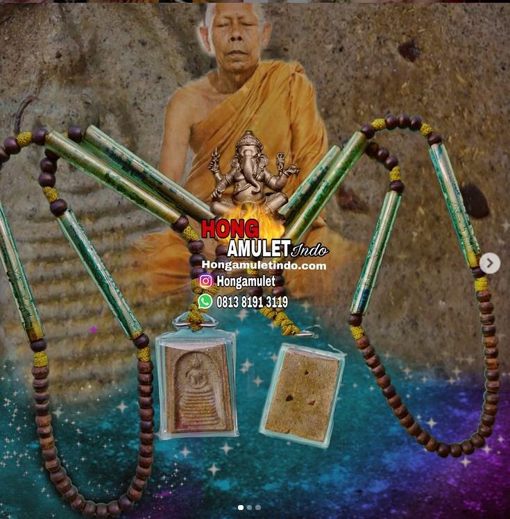 Thai Amulet Phra Somdej 3 Bintang 4 Takrut First Batch LP Rod Wat Kok Rom