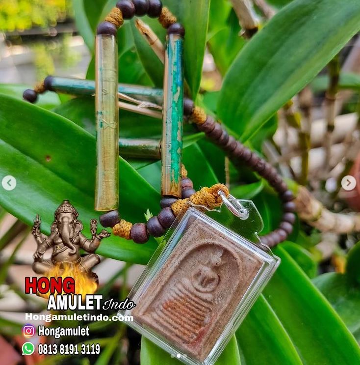 Thai Amulet Phra Somdej 3 Bintang 4 Takrut First Batch LP Rod Wat Kok Rom