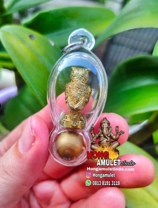 Amulet Burung Hantu Pengintai Rezeki Blessing LP Chu Wat Thap Chumpon